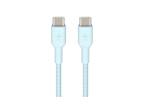 Belkin BoostCharge 1m USB-C to USB-C Braided Cable - Blue | Harvey Norman