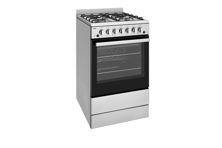 Chef 54cm 4 Zone Gas Hob Freestanding Cooker - White | Harvey Norman