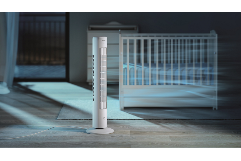 Philips 5000 Series Tower Fan - White | Harvey Norman
