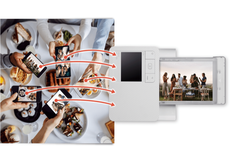 Canon Selphy CP1500 Compact Photo Printer - White | Harvey Norman