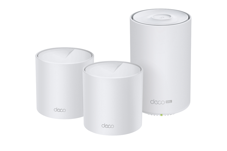 TP-Link Pack of 3 Deco AX3000 Whole Home Mesh Wi-Fi 6 Modem Router ...