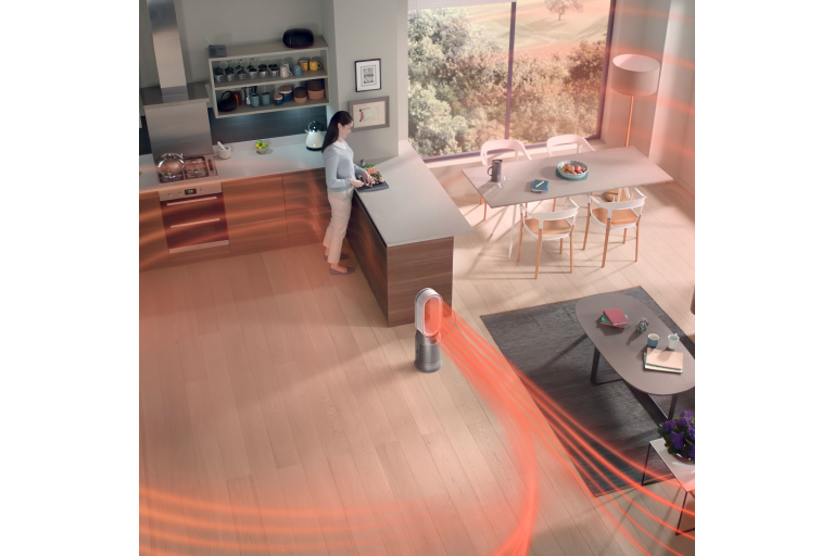 Dyson Purifier Hot+Cool - White/Silver | Harvey Norman