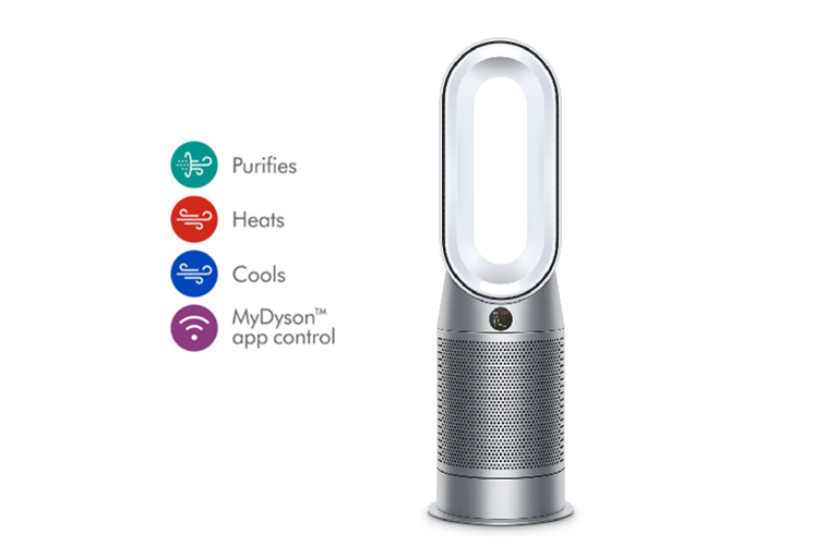 Dyson Purifier Hot+Cool - White/Silver | Harvey Norman