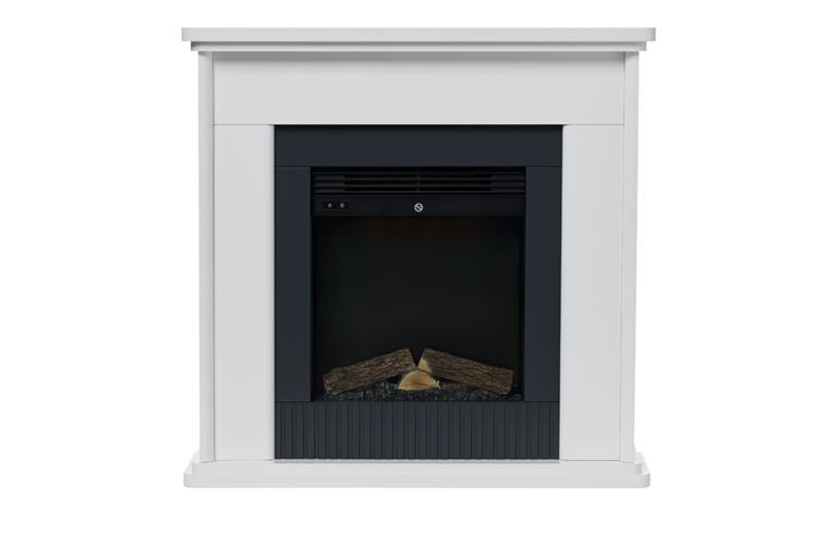 Dimplex 2kW Embassy Mini Mantle Suite Electric Fireplace - White ...