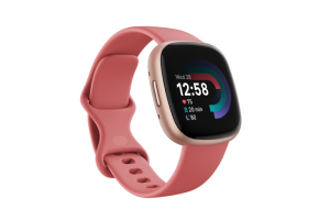 Fitbit Versa 4 Smart Fitness Watch - Pink Sand/Copper Rose Aluminium ...