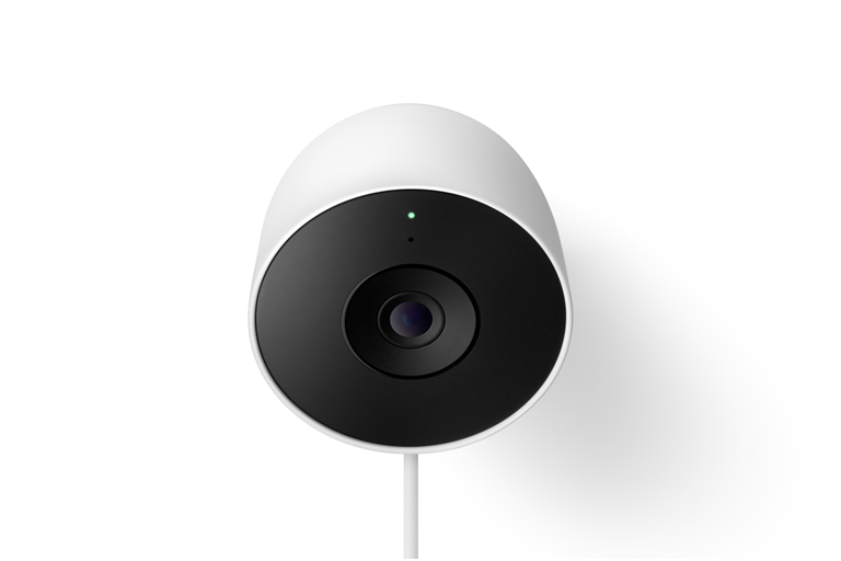 Google Nest Cam Outdoor (Wired, 2nd Gen) - Snow | Harvey Norman