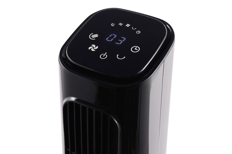 Goldair 91cm Tower Fan with Remote - Black | Harvey Norman