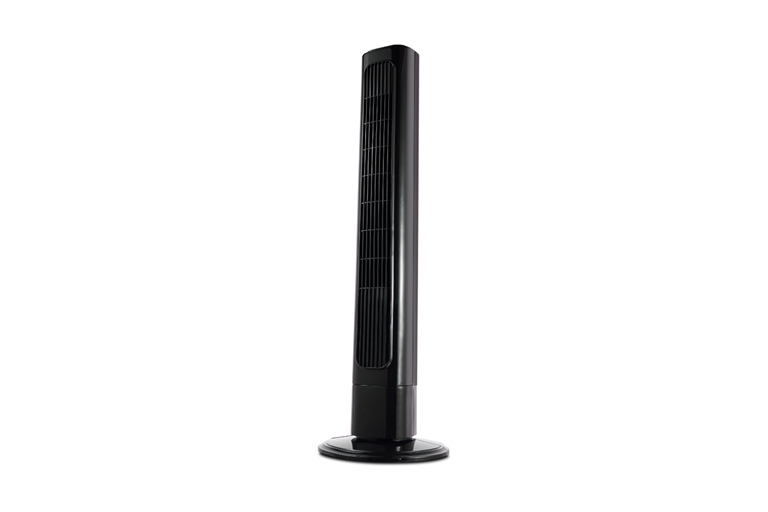 Goldair 91cm Tower Fan with Remote - Black | Harvey Norman