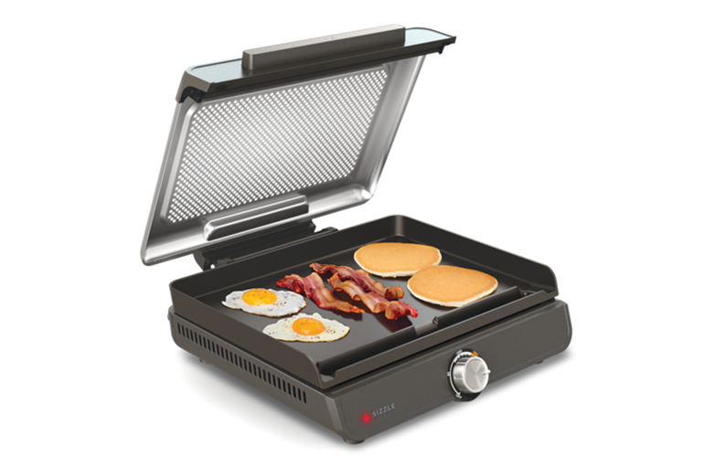 Ninja Sizzle Indoor Grill and Flat Plate - Grey | Harvey Norman