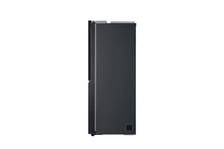 LG 635 Litre Side by Side Instaview Fridge - Matte Black | Harvey Norman