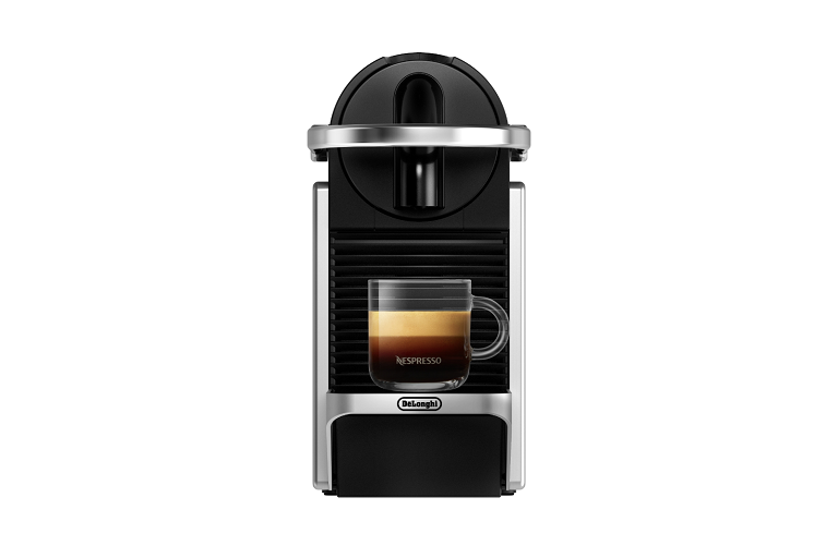 Nespresso Pixie Capsule Coffee Machine by Delonghi - Silver | Harvey Norman