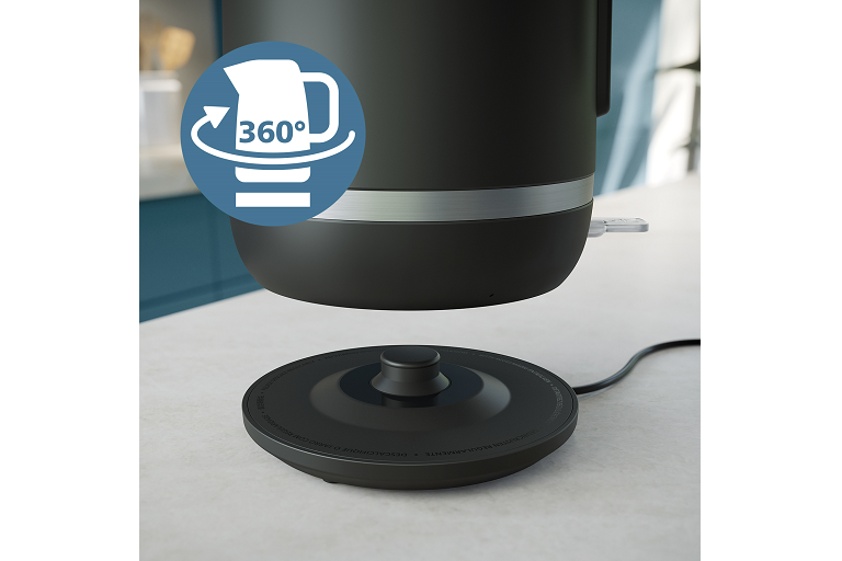 Philips 5000 Series Double Walled Kettle - Black | Harvey Norman