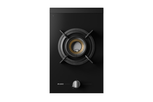 Asko 33cm 1 Burner Glass Volcano Gas Cooktop - Black | Harvey Norman