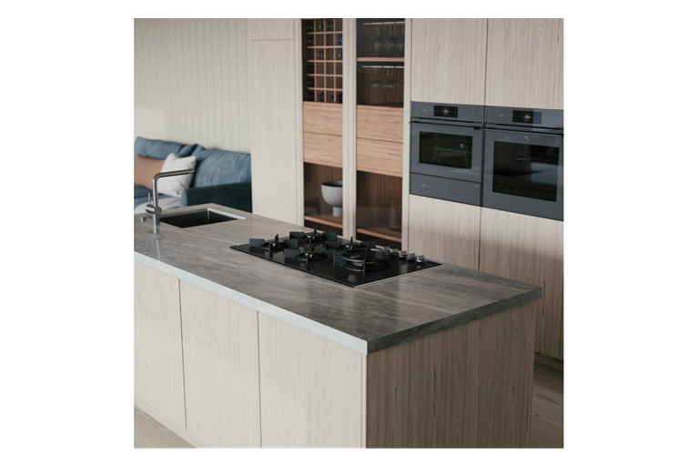 ASKO Black Glass 4 Burner Volcano Gas Cooktop - 90cm | Harvey Norman