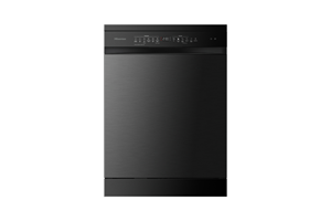 Hisense 16 Place Auto Dose Dishwasher - Black Steel | Harvey Norman