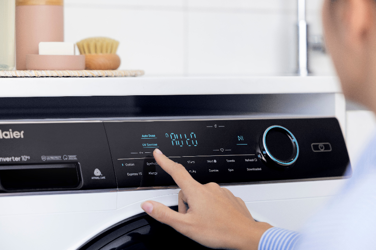 Haier Front Loader Washing Machine 10kg UV Protect | Harvey Norman