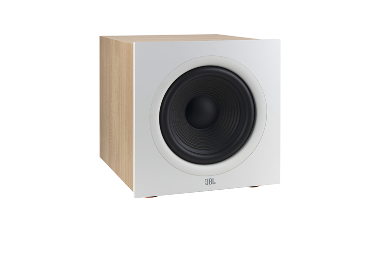 JBL Stage 2 12inch Single Powered Subwoofer Speaker - White | Harvey Norman