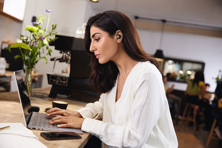 Jabra Elite 7 Pro True Wireless Earbuds - Titanium Black | Harvey Norman