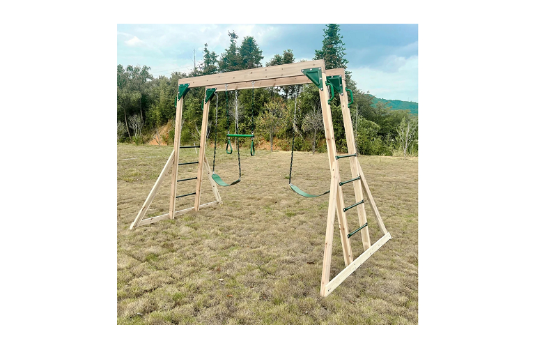 Lifespan Kids Daintree 2-in-1 Monkey Bars and Swing Set | Harvey Norman