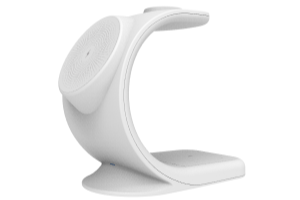 Laser ChargeCore 3-in-1 Wireless Charging Station - White | Harvey Norman