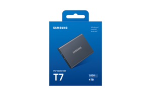 Samsung T7 USB 3.2 4TB Portable SSD - Titan Grey | Harvey Norman