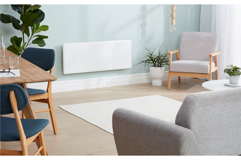 Nobo 1.5kW Electric Panel Heater with Thermostat and Castors | Harvey ...