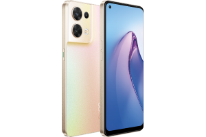 OPPO Reno8 5G - Shimmer Gold | Harvey Norman