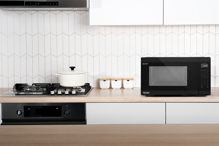 Sharp 26L Pro Airfry Convection Microwave Oven - Black | Harvey Norman