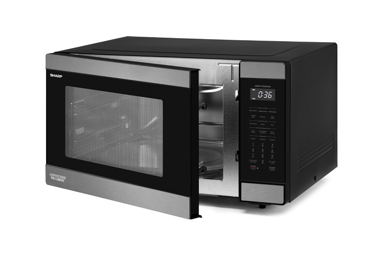 Sharp 36L Pro Airfry Convection Microwave Oven - Black Stainless ...