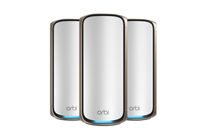 NETGEAR Orbi Quad-Band BE27000 WiFi 7 Mesh - 3 pack | Harvey Norman