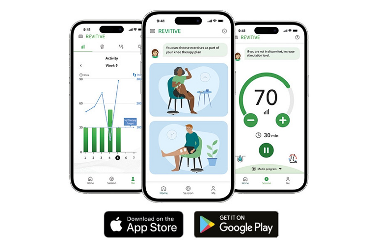 Revitive Medic Coach Smart Circulation Booster with Knee Therapy ...