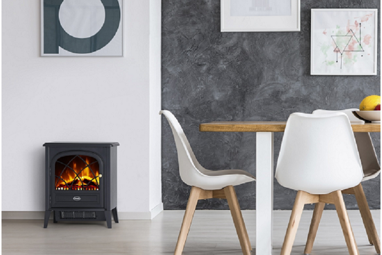 Dimplex Ritz Portable Electric Fire with Optiflame Log Effect Heater ...