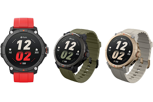 Ryze Trek Smart Watch - Dark Grey with Olive/Black Strap | Harvey Norman