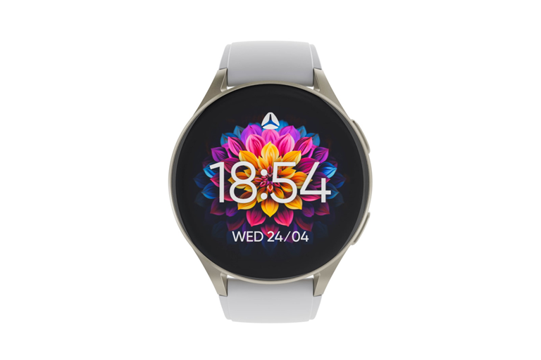 Ryze Gene Smart Watch - Star Grey with White + Mint Strap | Harvey Norman