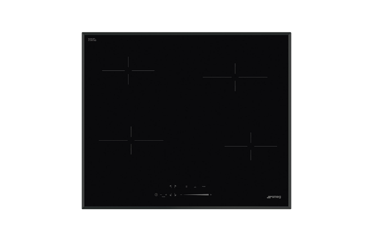 Smeg 4 Zone 60cm Ceramic Cooktop with Brevelled Edge - Black | Harvey ...
