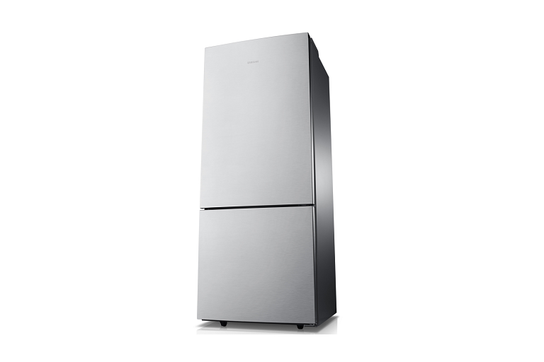 Samsung 427L Bottom Mount Fridge - Silver Layered Steel | Harvey Norman