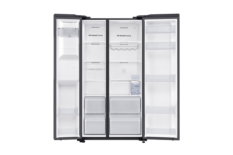 Samsung 635L Side by Side Fridge with SpaceMax Technology - Black ...