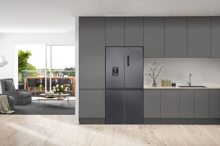 Samsung 488L French Door Refrigeration - Black Layered Steel | Harvey ...