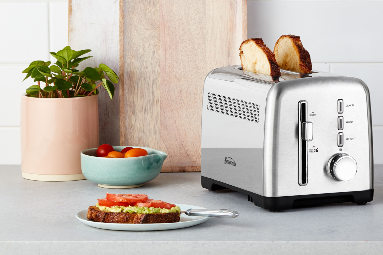 Sunbeam Fresh Start 2 Slice Toaster - Stainless Steel | Harvey Norman