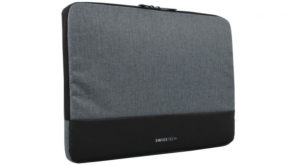 SwissTech 14-inch Soft Sleeve Laptop Case - Grey/Black | Harvey Norman