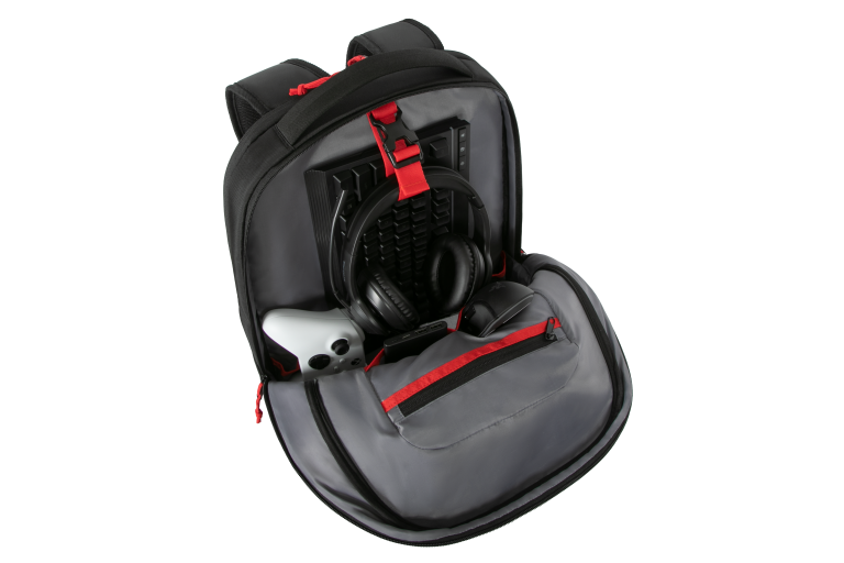 Targus 17.3-inch Strike II Gaming Backpack - Black/Red | Harvey Norman