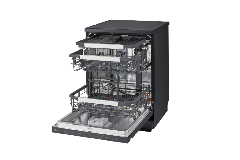 LG 15 Place Setting Steam QuadWash Freestanding Dishwasher - Matte ...