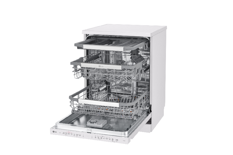 LG 15 Place Setting Steam QuadWash Freestanding Dishwasher - Matte ...